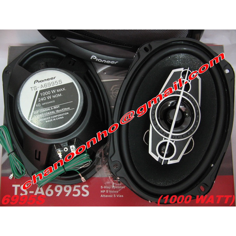 PIONEER TS-A6995S 1pair Speaker 6x9 Mid Bass CAR AUDIO SPEAKER 5 Way ...