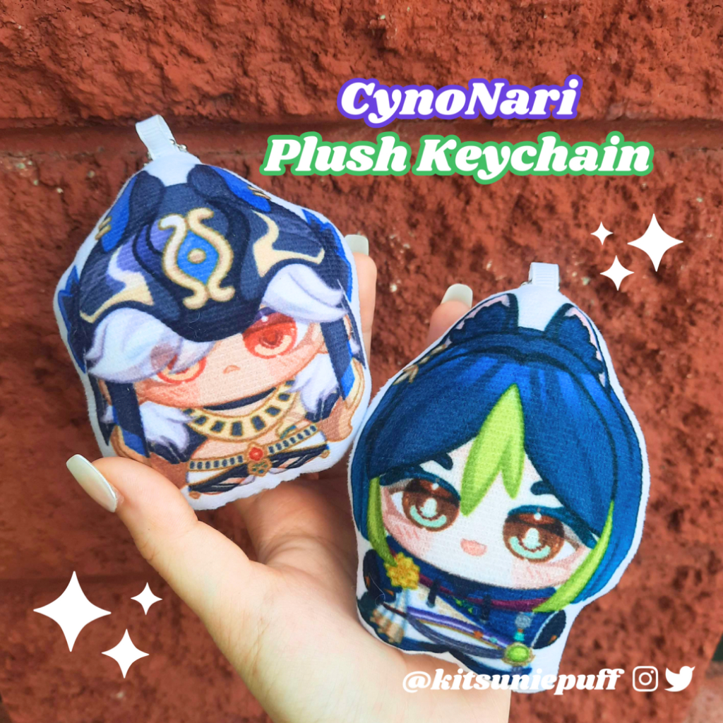 【GENSHIN IMPACT】🐺 CynoNari Plush Keychains 🦊 - Cyno and Tighnari ...