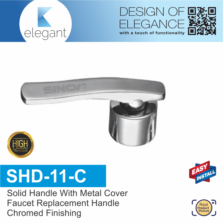 Sinor SHD-11-C Solid Handle With Metal Cover Water Faucet Replacement ...