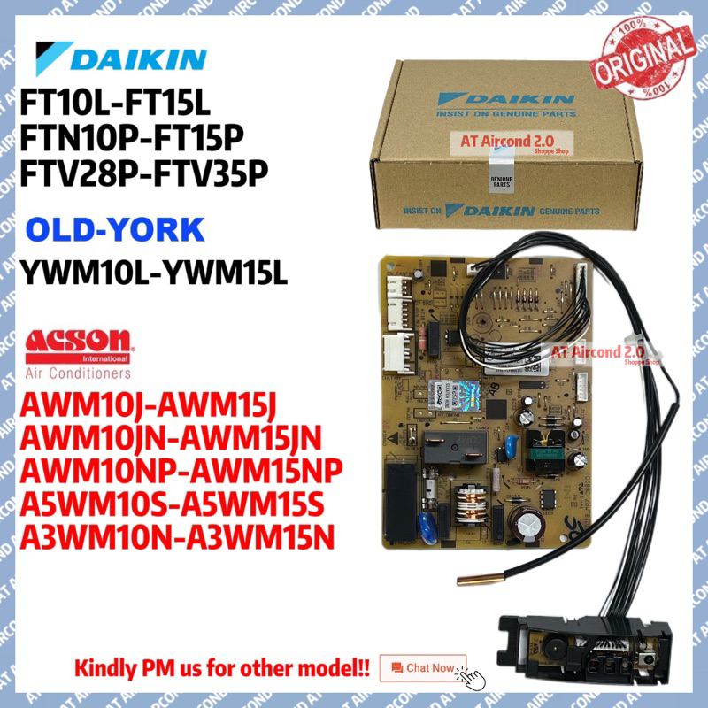100%ORIGINAL Daikin FT10L-15L FTN10P-15P FTV28P-35P / YWM10L-15L / Acson PCB Board IC Board ...