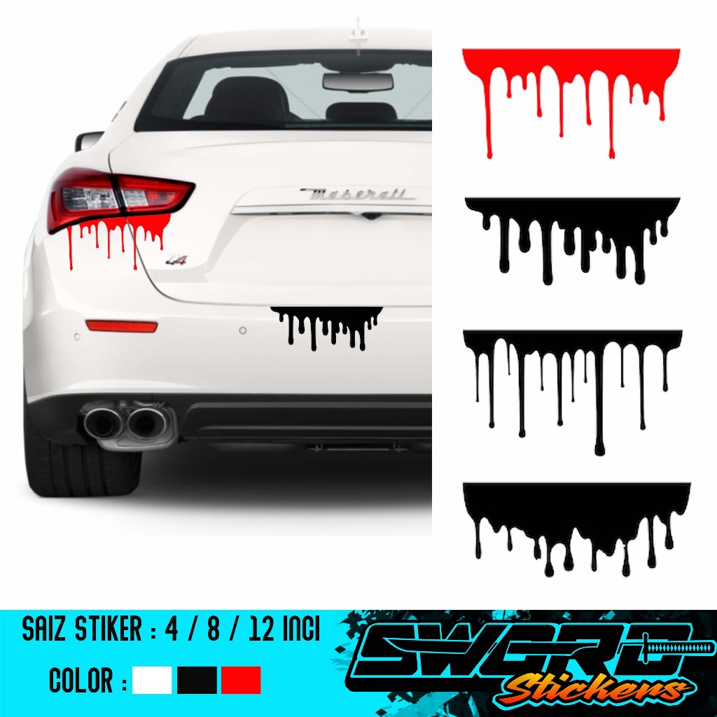 DRIP STICKER / STIKER MELELEH / STIKER KERETA / STIKER MOTOR / STIKER ...