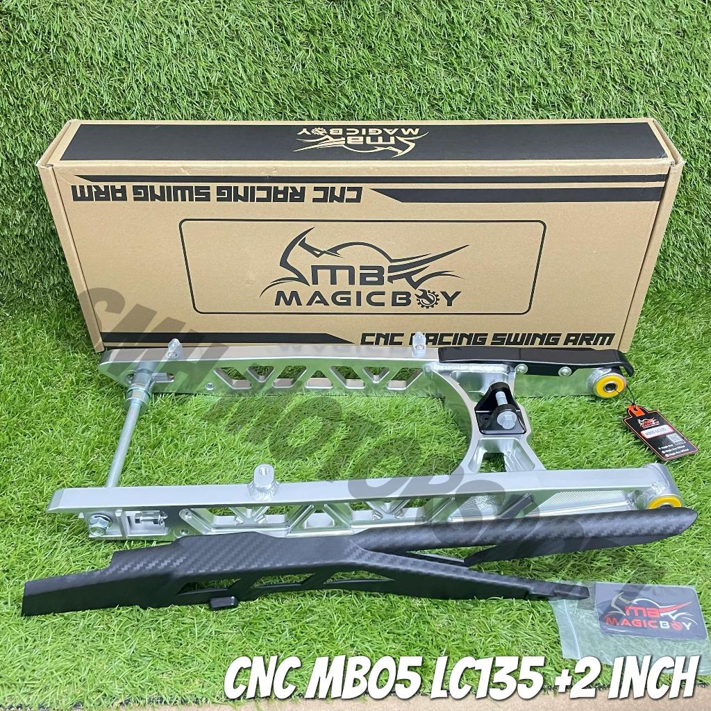 MAGIC BOY MB05 CNC Swing Arm ( + 2 Inch ) - YAMAHA LC135 Silver ...