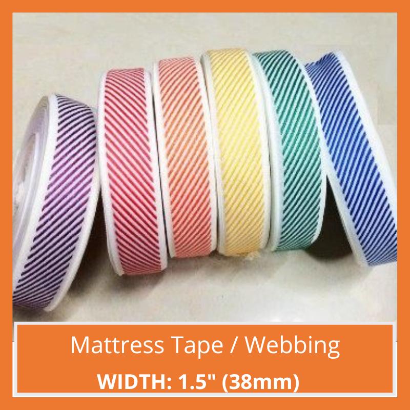 [1 meter ] 1.5" Mattress Tape / Tilam webbing ( Luas: 38mm) | Shopee ...