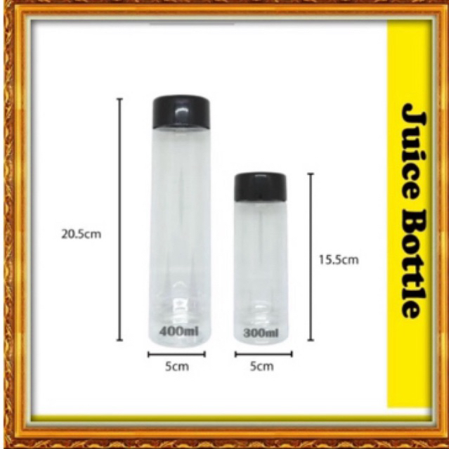 HOT SALES!! [60PCS] 300ml \ 400ml \ Juice Bottle , Milk Tea Bottle , Disposable PET Plastic ...