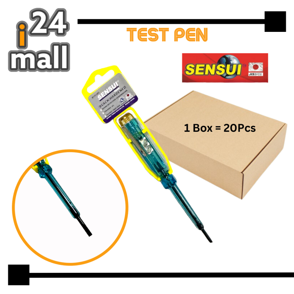 [20Pcs] 4" Sensui Testpen Black Hardened Heavy Duty Pocket Test ST31 ...