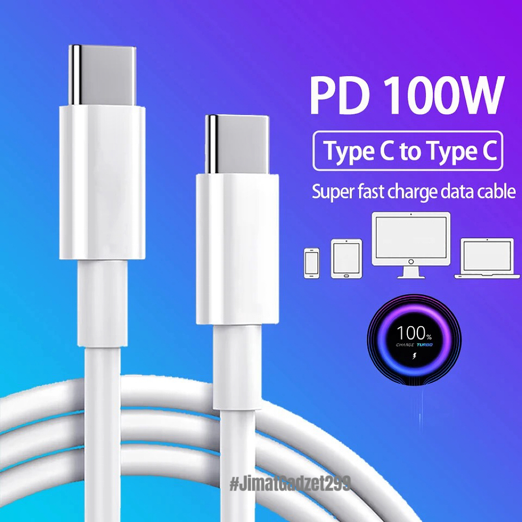 100W 60W Type C to Type C Cable Fast Charging PD Fast Charging Cable iP ...