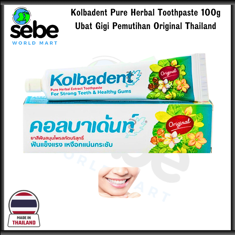 Kolbadent Pure Herbal Toothpaste 100g Ubat Gigi Pemutihan Original ...