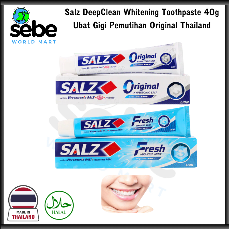 Salz DeepClean Whitening Toothpaste 40g Ubat Gigi Pemutihan Gigi ...