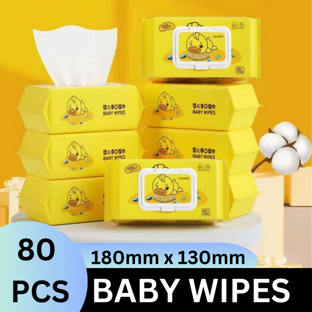 80Pcs Baby Wipes Tissue Basah Tisu Basah Baby Wet Tissue Wet Tisu Basah ...