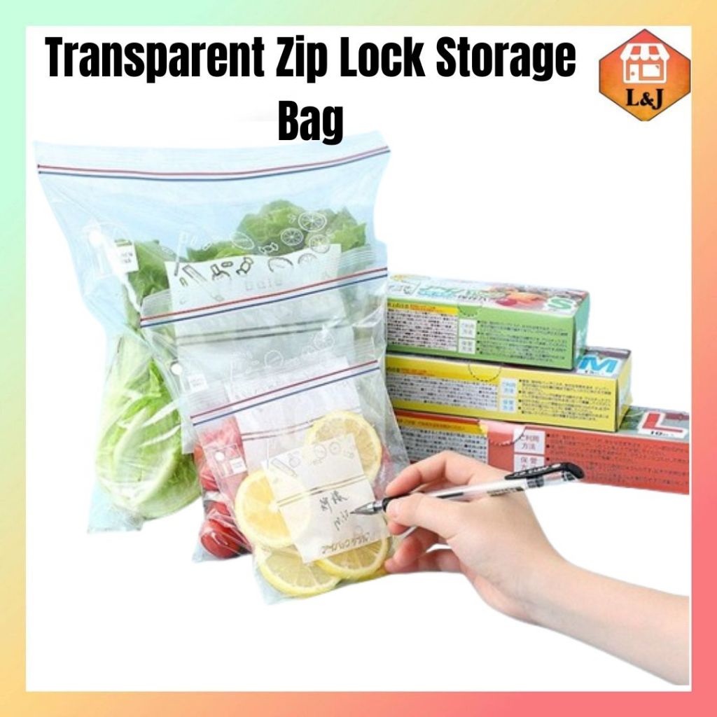 Zip Lock Bag Food Resealable Zipper Bag For Food Transparent Zip Lock ...