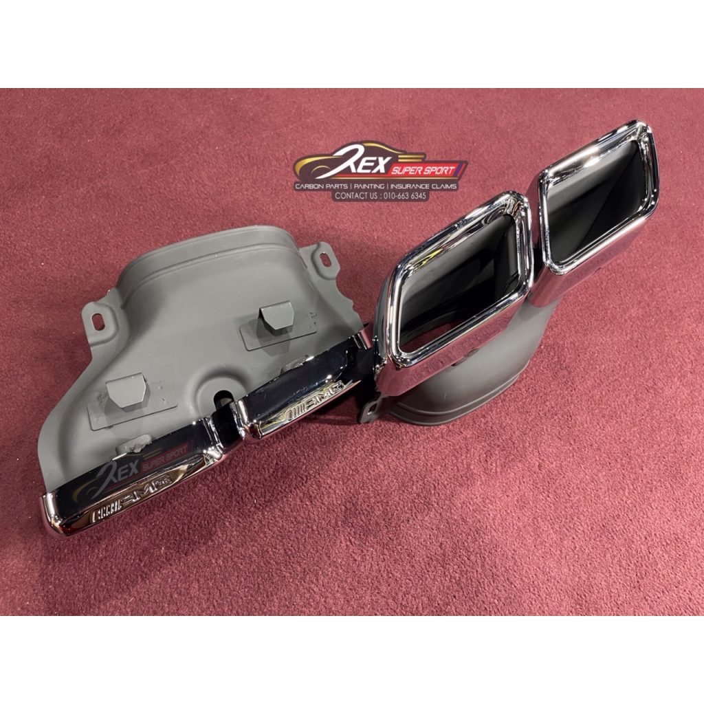 Mercedes Benz C-CLASS W205 C200 C250 C300 C43 C63 AMG Rear Tail Pipe ...
