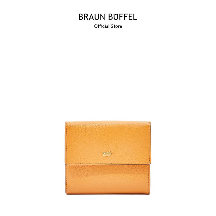 Linus Bifold Small Wallet With External Coin Compartment in Sundial ...