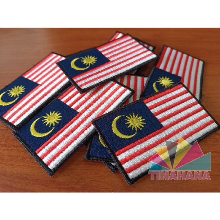 Patch Bendera Malaysia Logo Sulam Embroidery | Shopee Malaysia