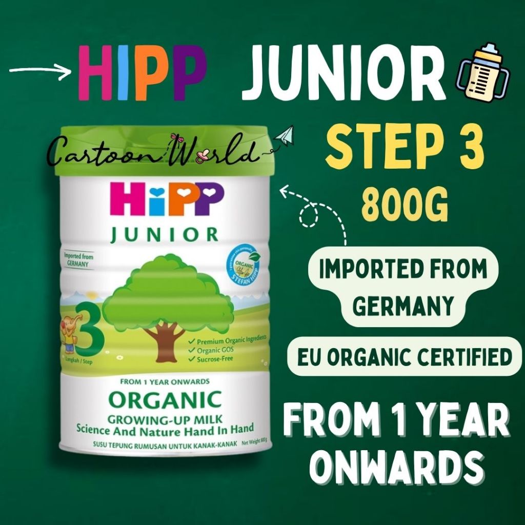 HiPP Step3 JUNIOR Organic Growing-up Milk (From 1 Year Onwards ...