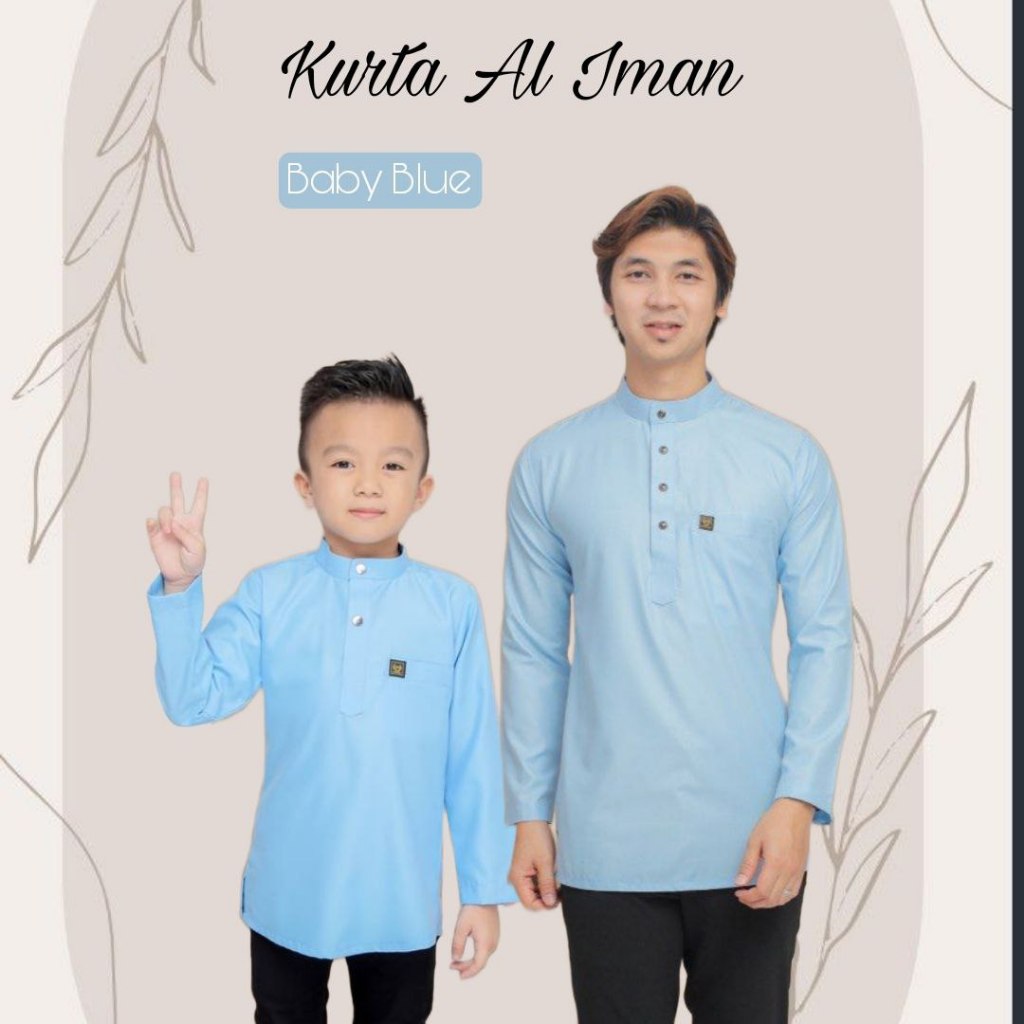 KURTA IMAN LELAKI DEWASA KANAK KANAK BUDAK MURAH | KURTA CEKAK MUSANG ...
