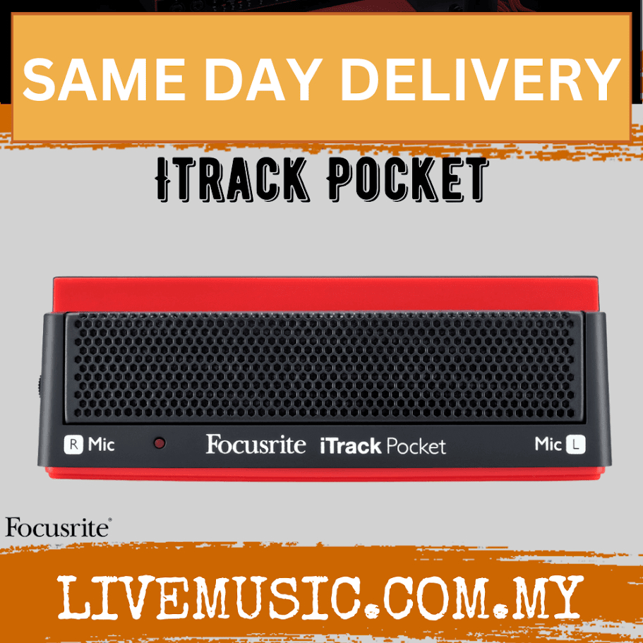 Focusrite iTrack Pocket Audio Interface for with Lightning Connector ...