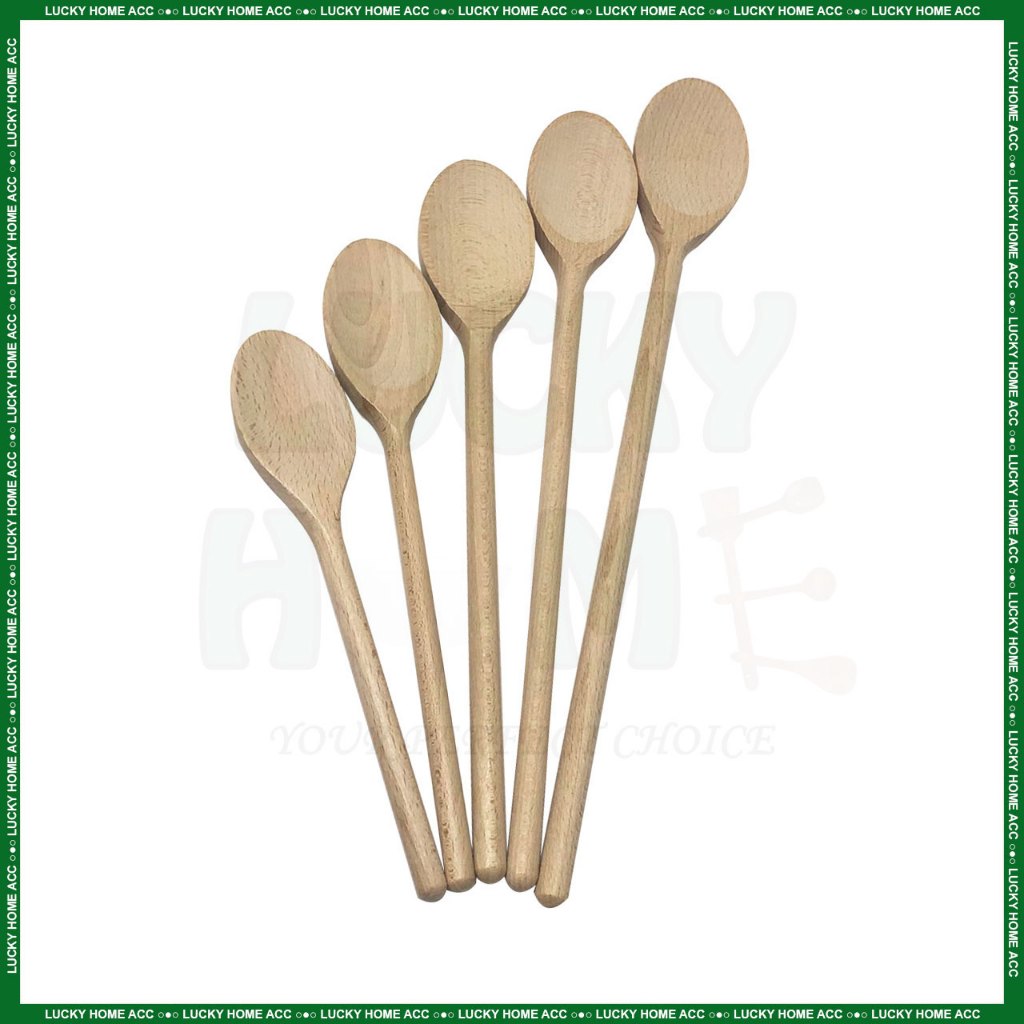 Ready Stock!!! Czech Wooden Spoon Natural Wood Spoon Ladle Long Handle ...