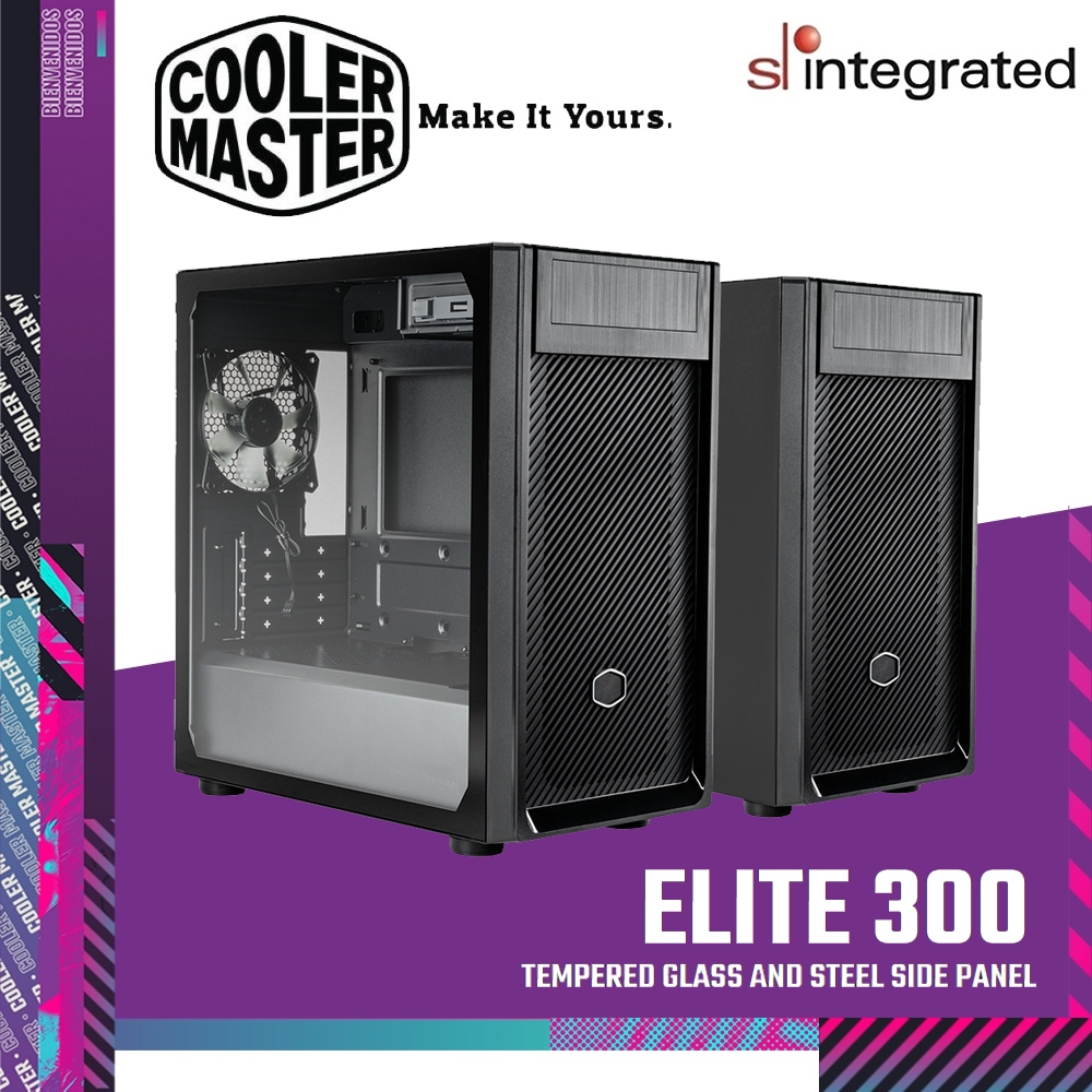Cooler Master Elite 300 M-ATX Mid-Tower Case with ODD - Steel / Tempered Glass | Shopee Malaysia