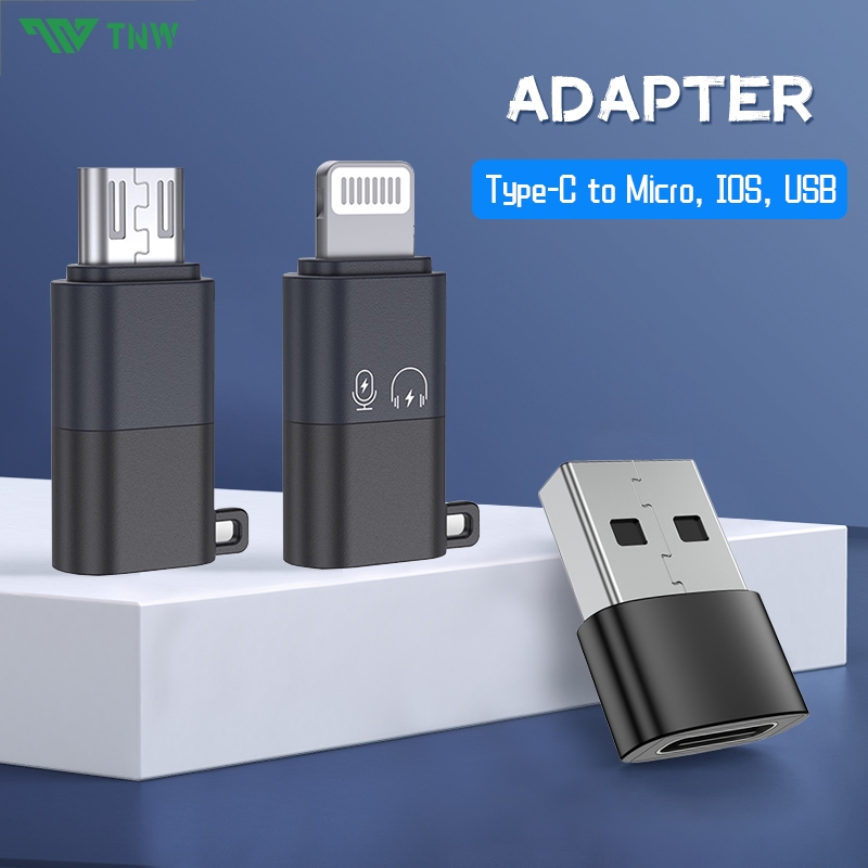 TNW Adaptor Converters Type C to Micro IOS USB Microphone Adapter ...