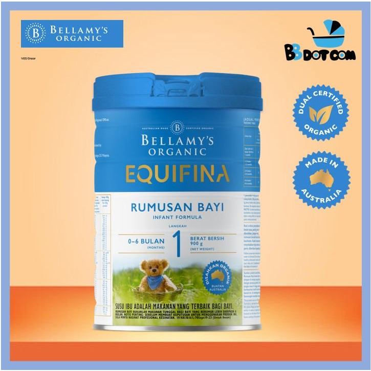 Bellamy's Organic Step 1 Organic Infant Formula 900g (0-6m) | Shopee ...