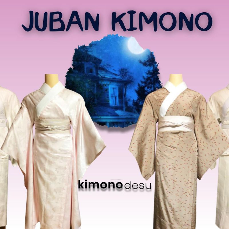 Nagajuban , Hadajuban Dan Sosoyuke inner kimono silk linen material mix ...