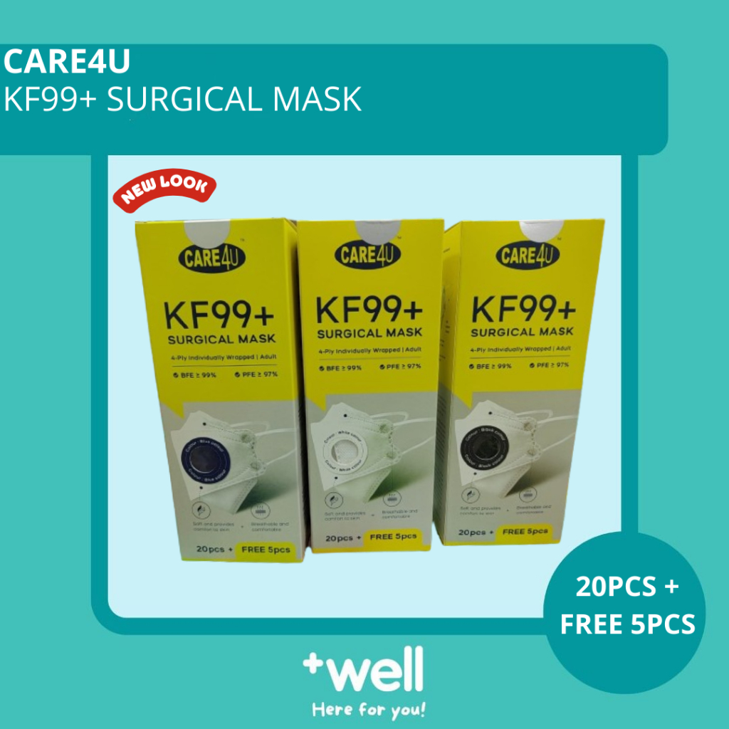 CARE4U Surgical Face Mask KF99+ | 4PLY | Shopee Malaysia