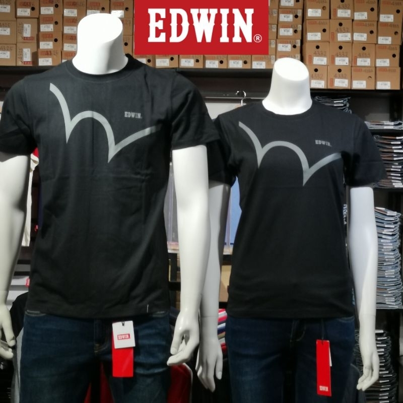 Original EDWIN Men's T-shirt Slim Fit 7480-1904 | Shopee Malaysia