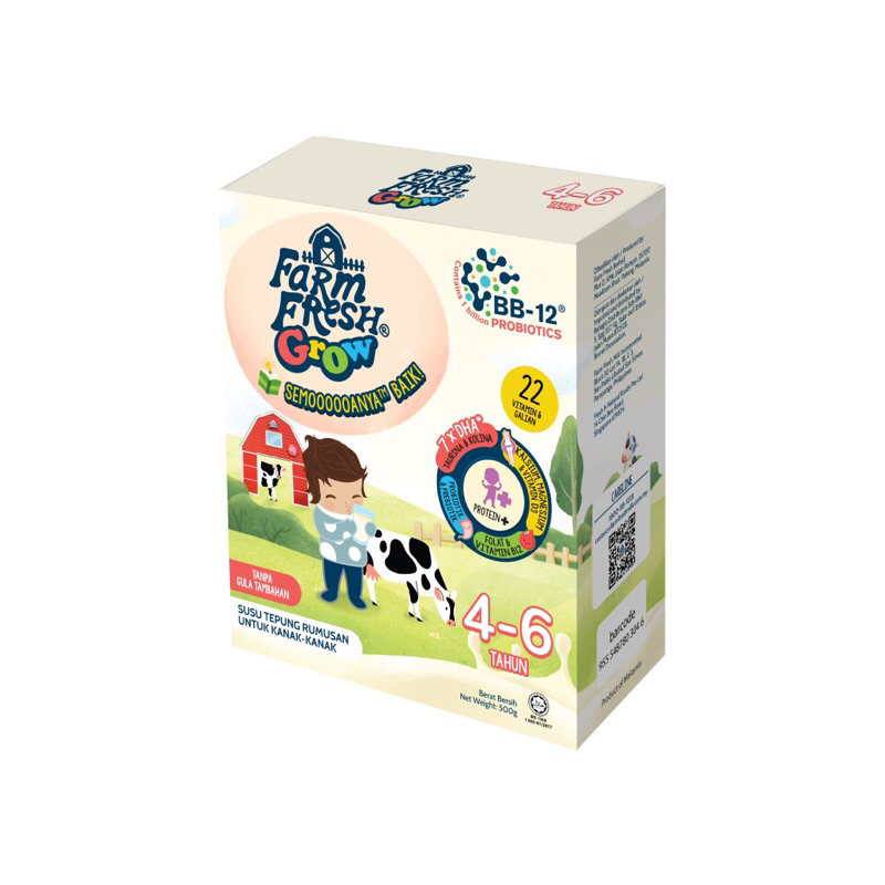 FARM FRESH GROW POWDER 4-6YEARS 500G | Shopee Malaysia
