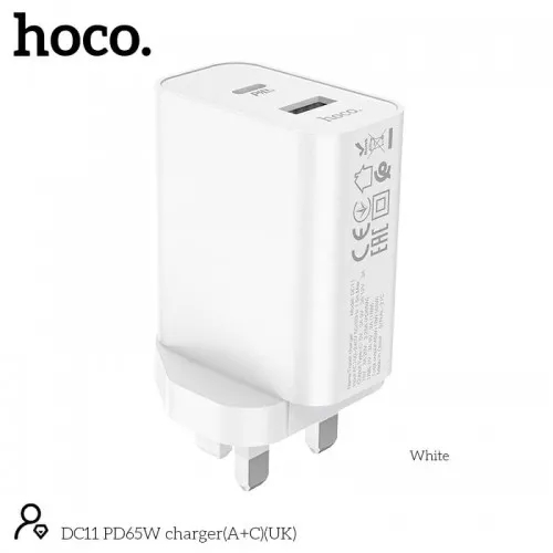 Hoco PD65W Super Fast Charger (Type A+ Type C) Also Suitable Laptop ...