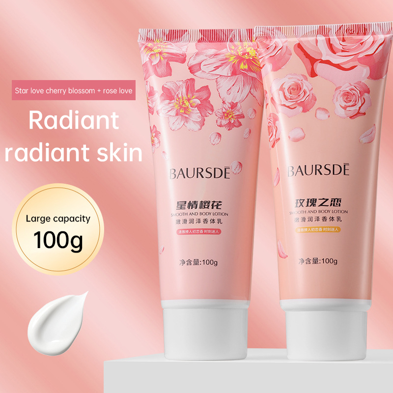 100g Smooth & Body Lotion Flower Extract Sakura Rose Cherry Blossom ...