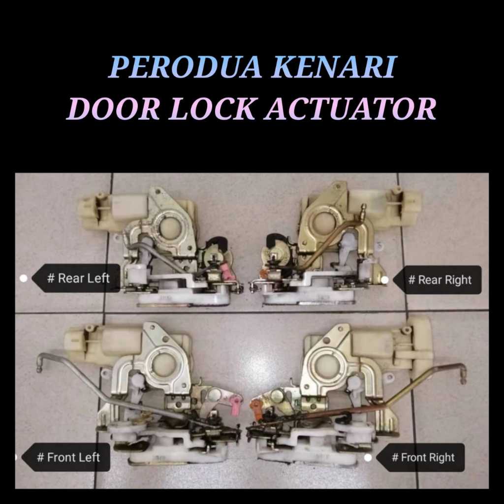 Door Lock / Pintu Lock Actuator Perodua Kenari 00-09 / Door Lock ...