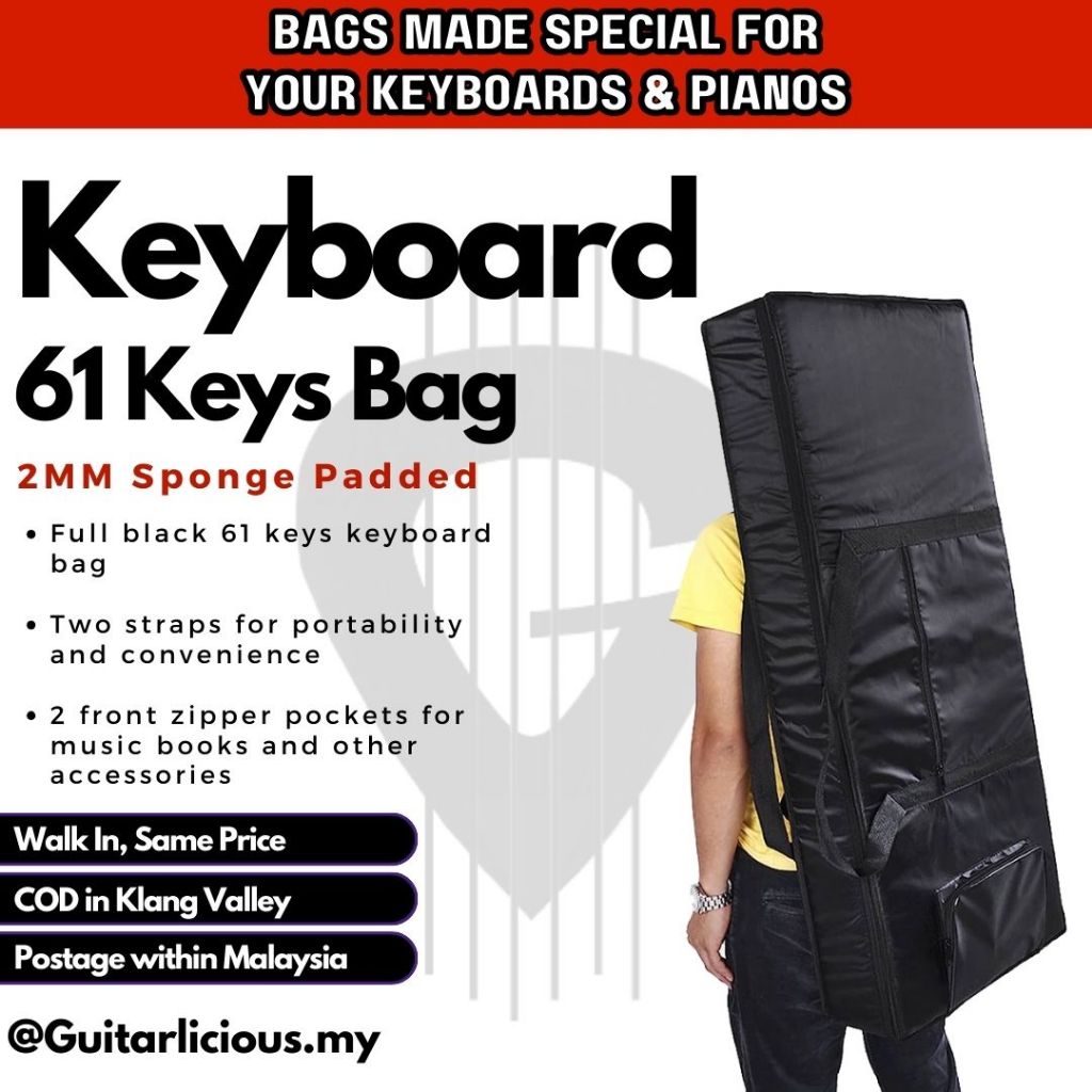 61 Keys Padded Keyboard Bag (2mm Padded) (KY01) 61keys electronic ...