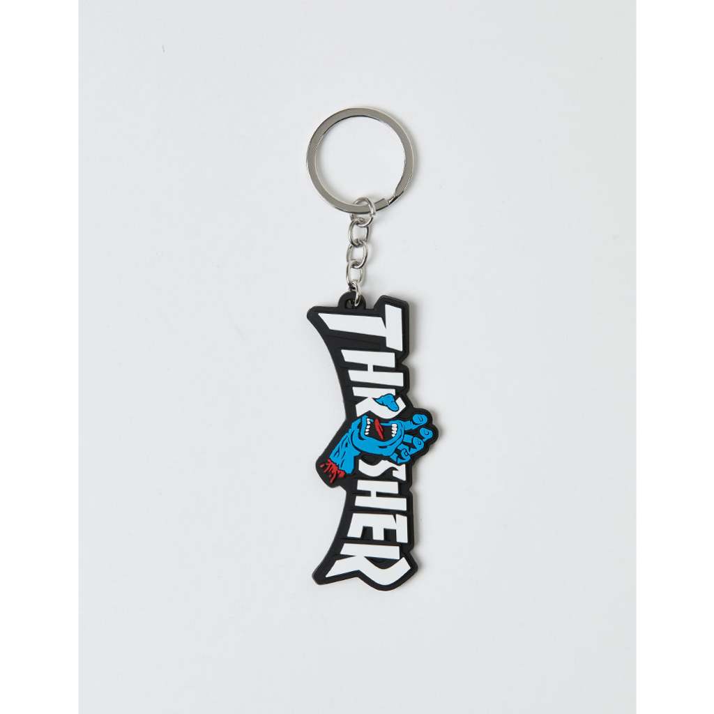 Santa Cruz x Thrasher Screaming Logo Keychain ( Black/Blue ) | Shopee ...