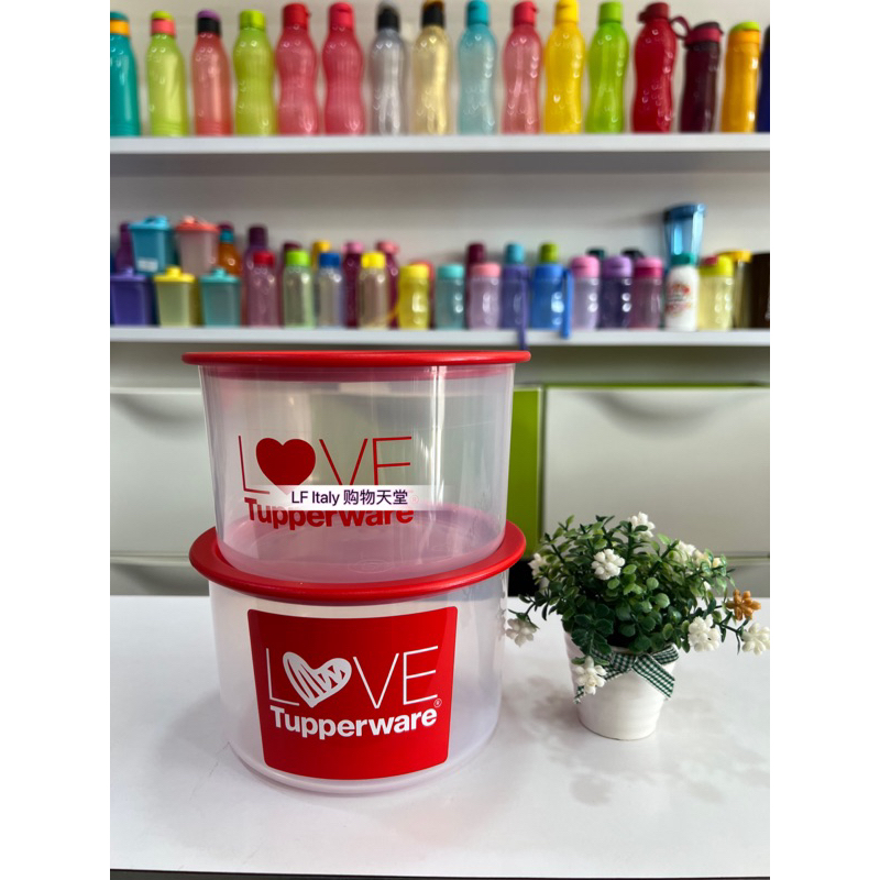 Tupperware LOVE One Touch Tupperware Small (2)950ml | Shopee Malaysia