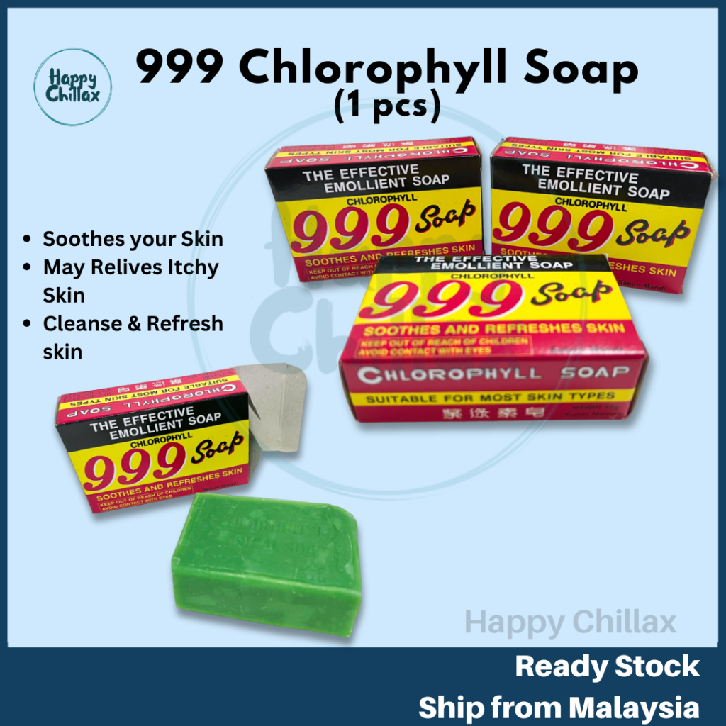 Emollient Chlorophyll 999 Soap Bar Sabun Mandi 999 叶绿素香皂 | Shopee Malaysia