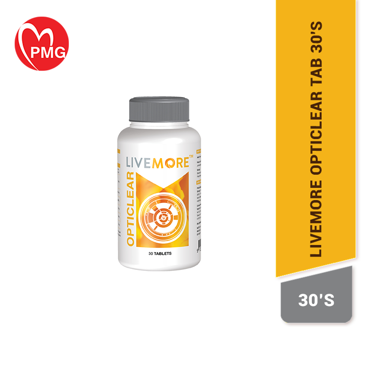 [LIVEMORE] Opticlear Tab 30's - eye care supplement | Shopee Malaysia