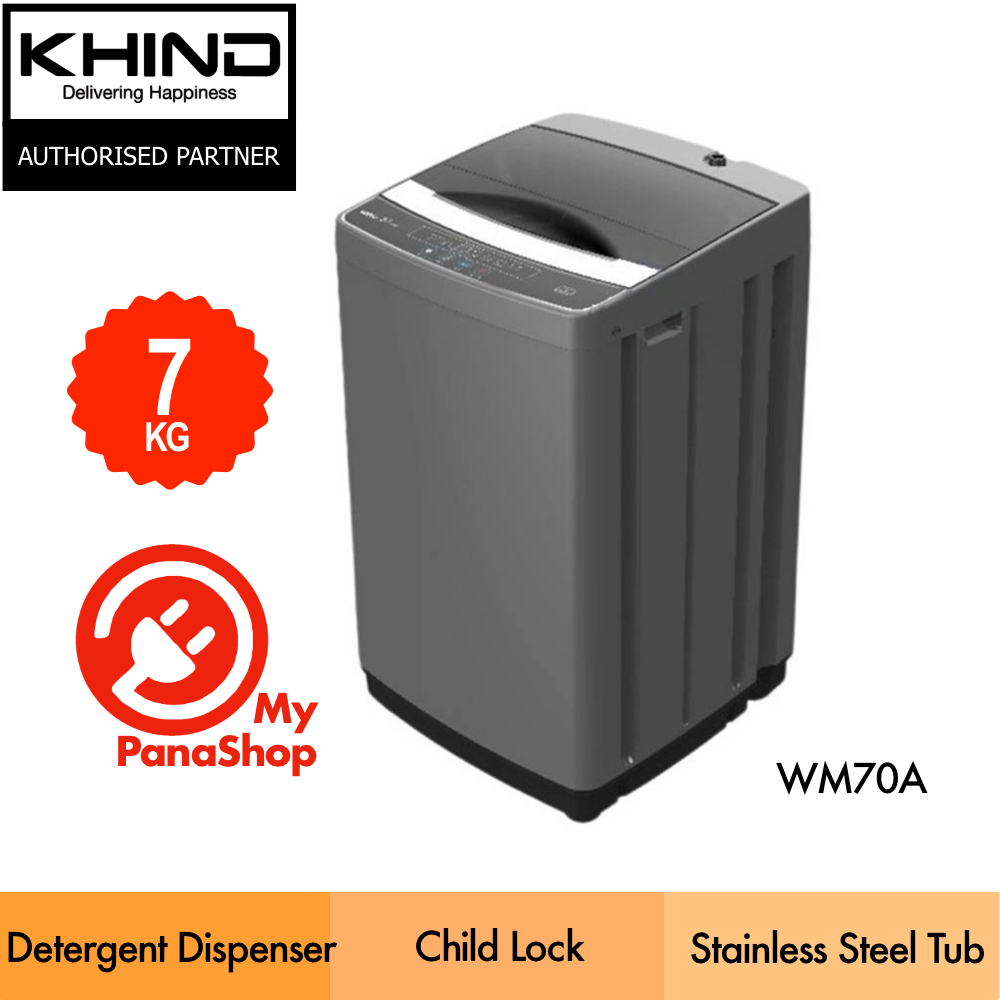 Khind Washing Machine Fully Auto Washer Masin Basuh ( 7kg ) WM70A ...