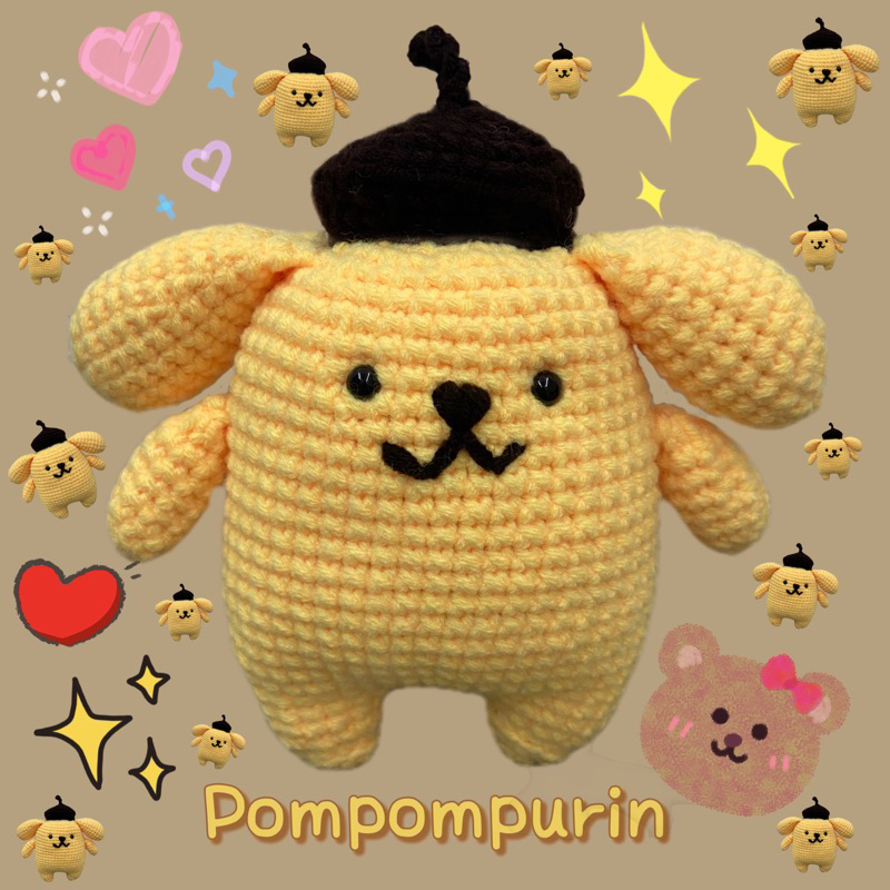 Pompompurin handmade crochet plushie | Shopee Malaysia