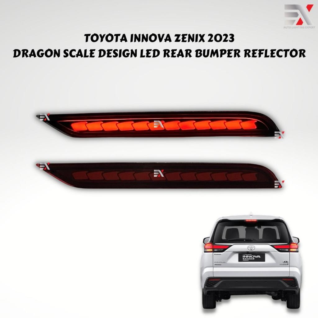 TOYOTA INNOVA ZENIX 2023 REAR BUMPER REFLECTOR - DRAGON SCALE DESIGN ...