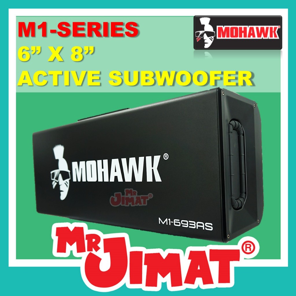 Mohawk M1 Series | 6x8 inch Active Subwoofer | Car Audio | 21M1-693AS ...