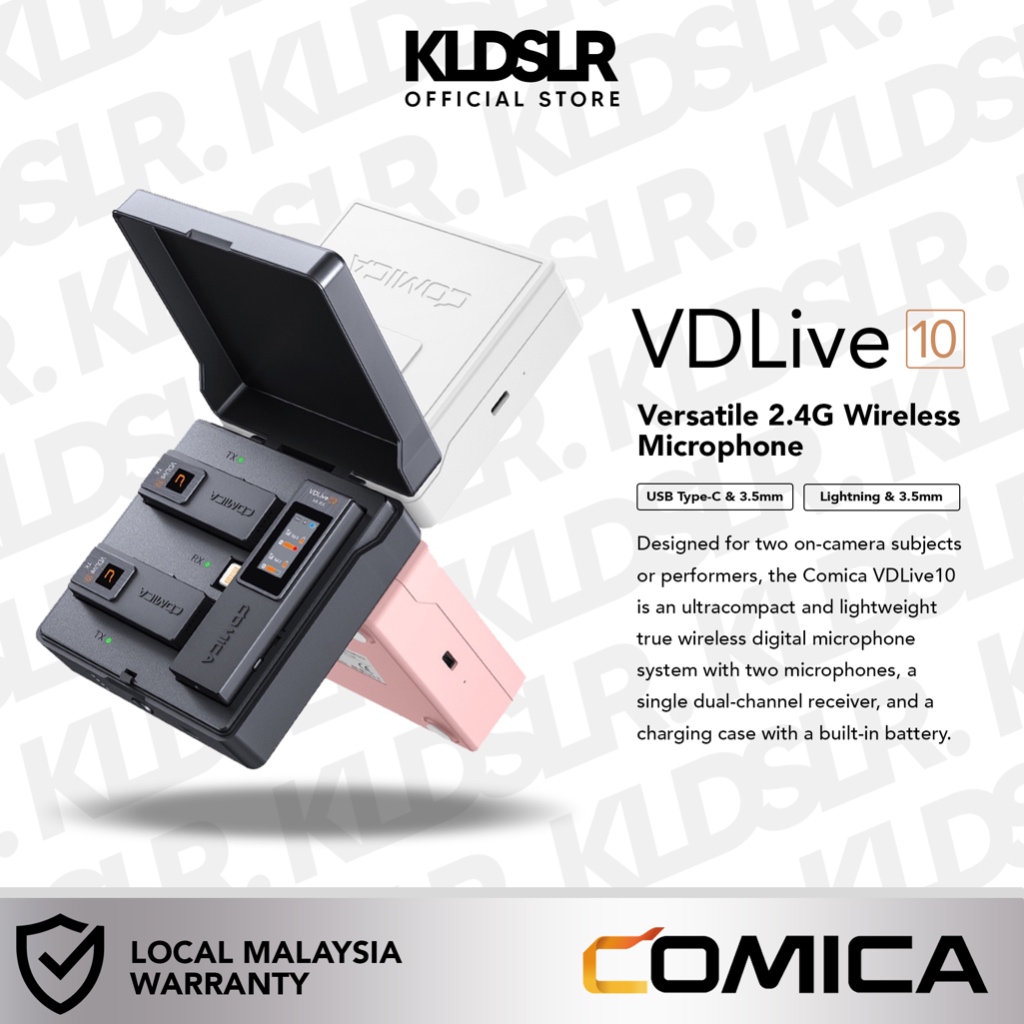 COMICA VDLive10 USB Type-C MI Versatile 2.4G Wireless Multifunctional ...