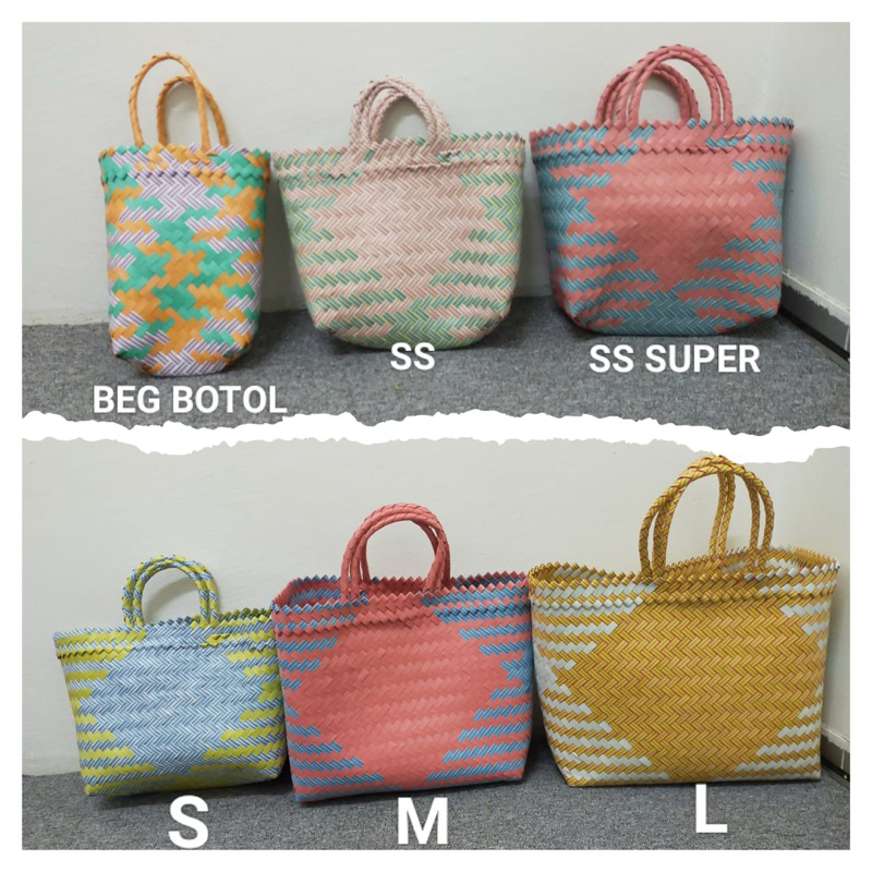Beg Anyaman Plastik / Beg Goodies / Beg Doorgift / Beg Murah | Shopee ...