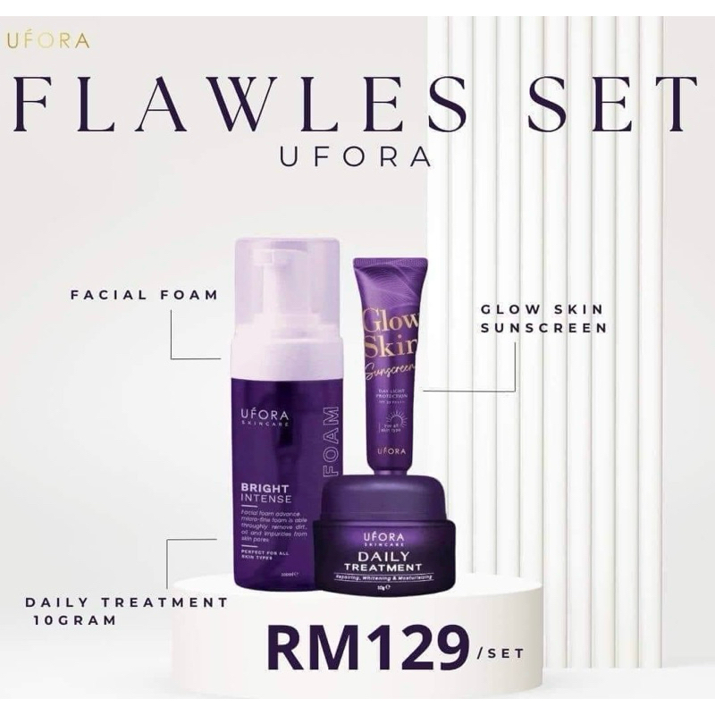 💥FLAWLESS SET UFORA SKINCARE💥 (muka jeragat/glowing skin) | Shopee Malaysia