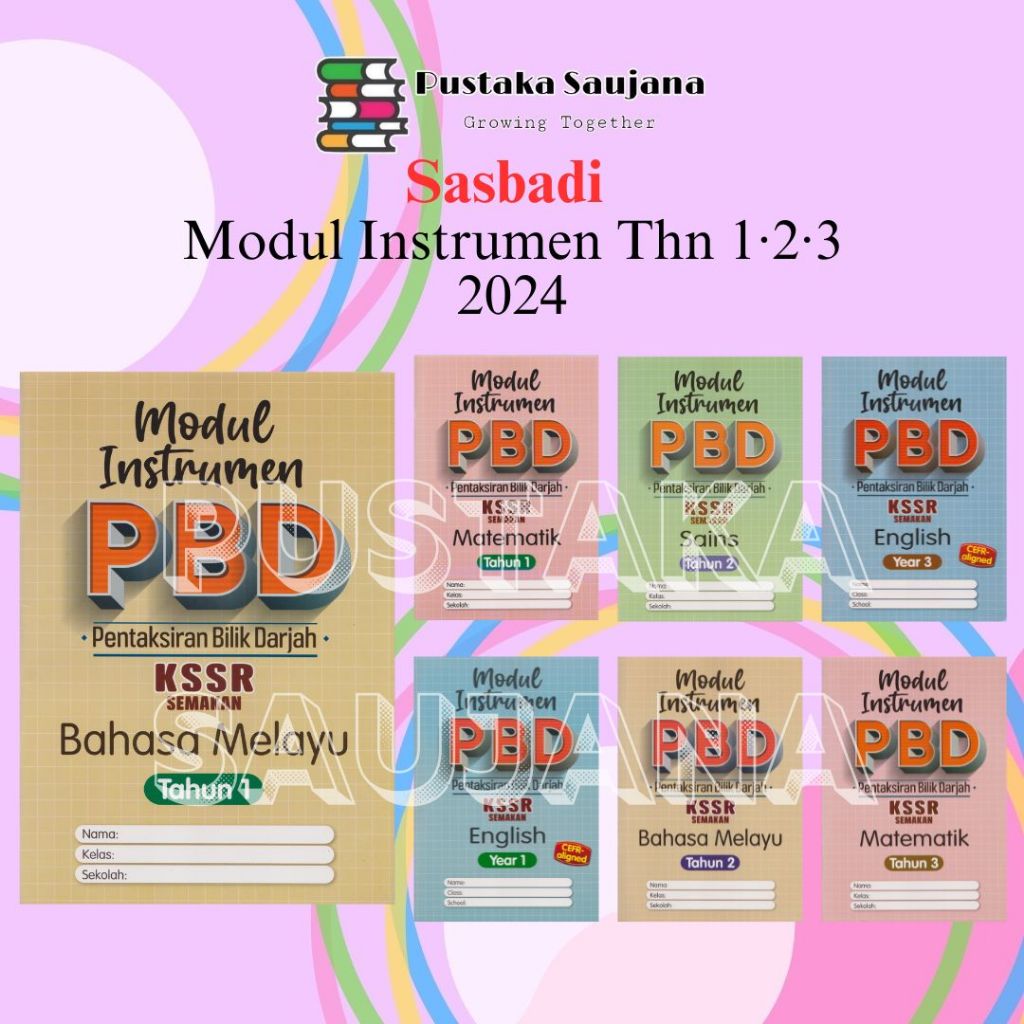 [Saujana] SASBADI Modul Instrumen PBD KSSR Semakan 2025 Thn 1·2·3 | Shopee Malaysia