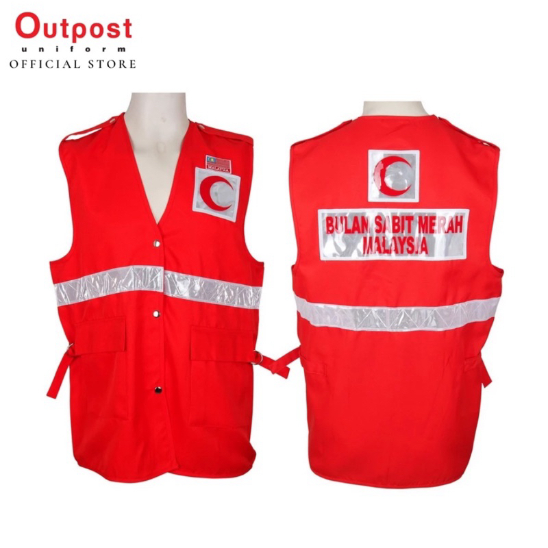 Vest Bulan Sabit Merah Malaysia | Shopee Malaysia