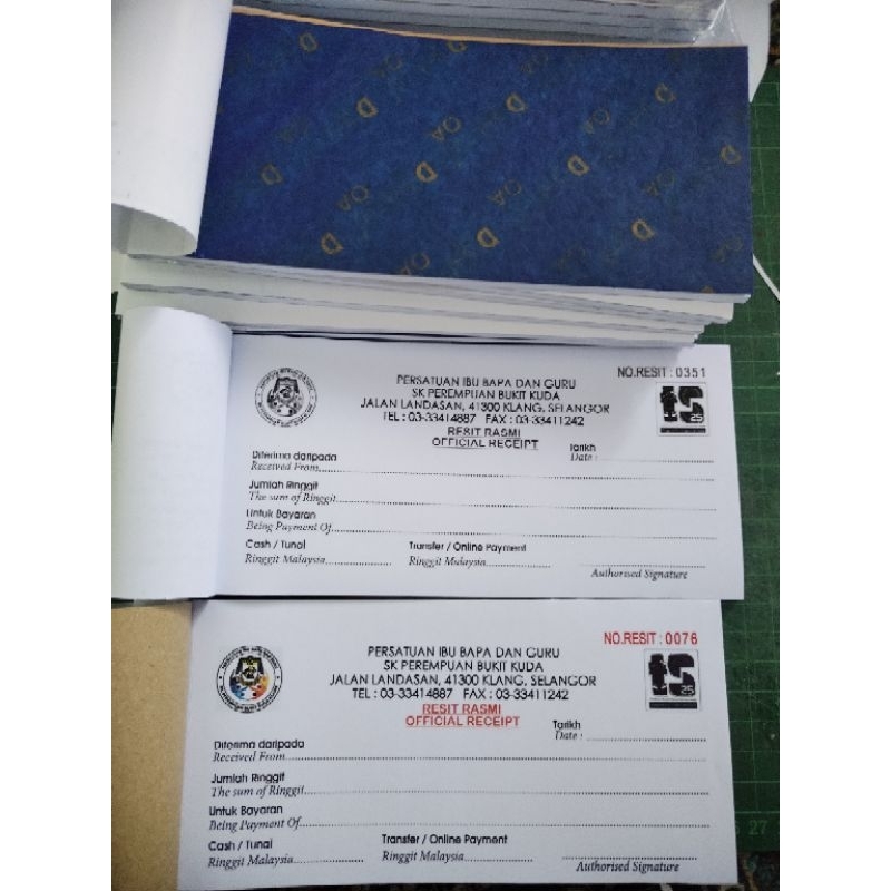 CUSTOM BILL BOOK RECEIPT VOUCHER Tiket NCR @ CARBON | Shopee Malaysia
