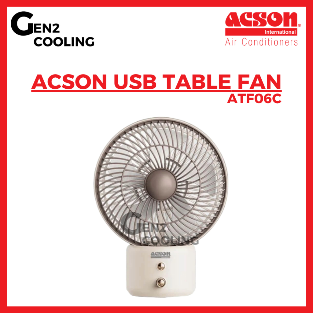 (READY STOCK) ACSON USB TABLE FAN (MOCHA BROWN) ATF06C | Shopee Malaysia