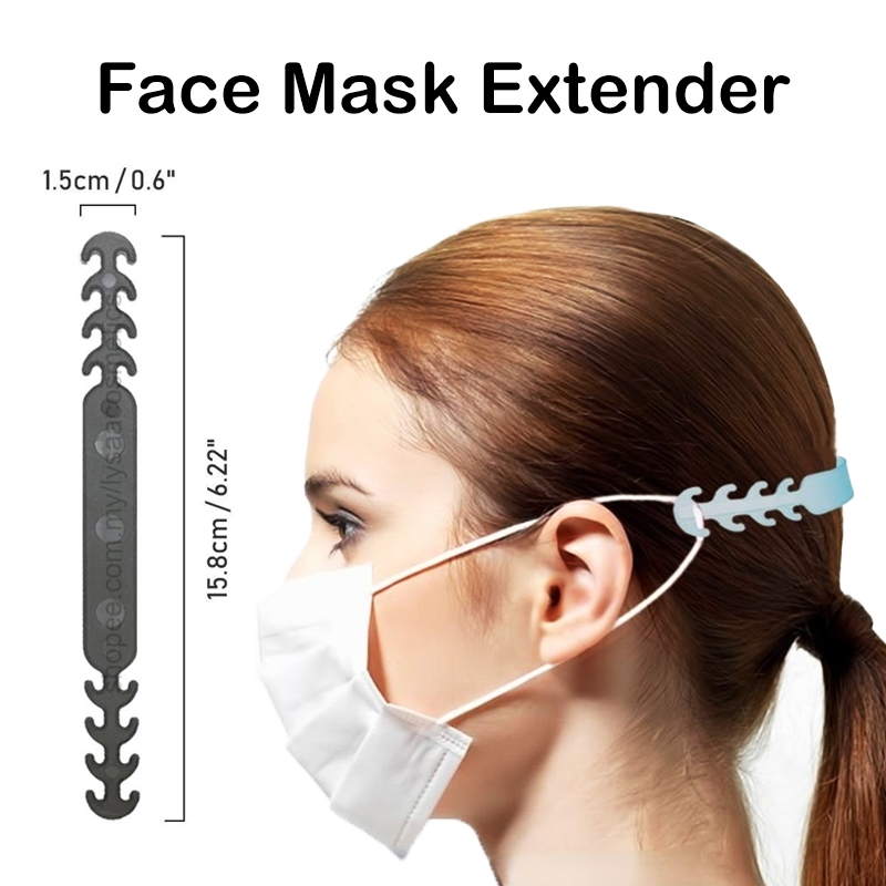 Face Mask Anti-Slip Silica Extension Hook Buckle Adjustable Masks Ear ...