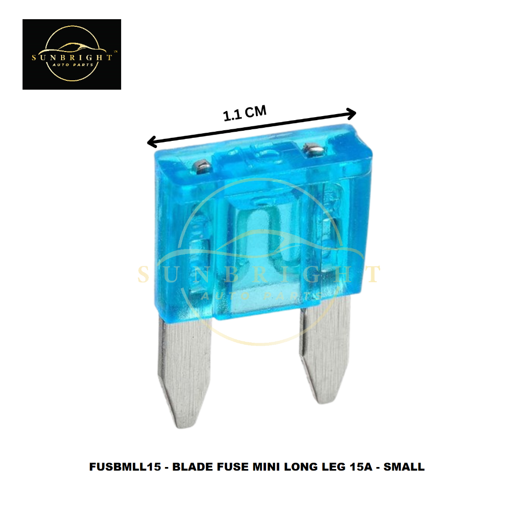 BLADE FUSE MINI LONG LEG 15A - SMALL ( ONE PACK / 100PCS ) | Shopee ...