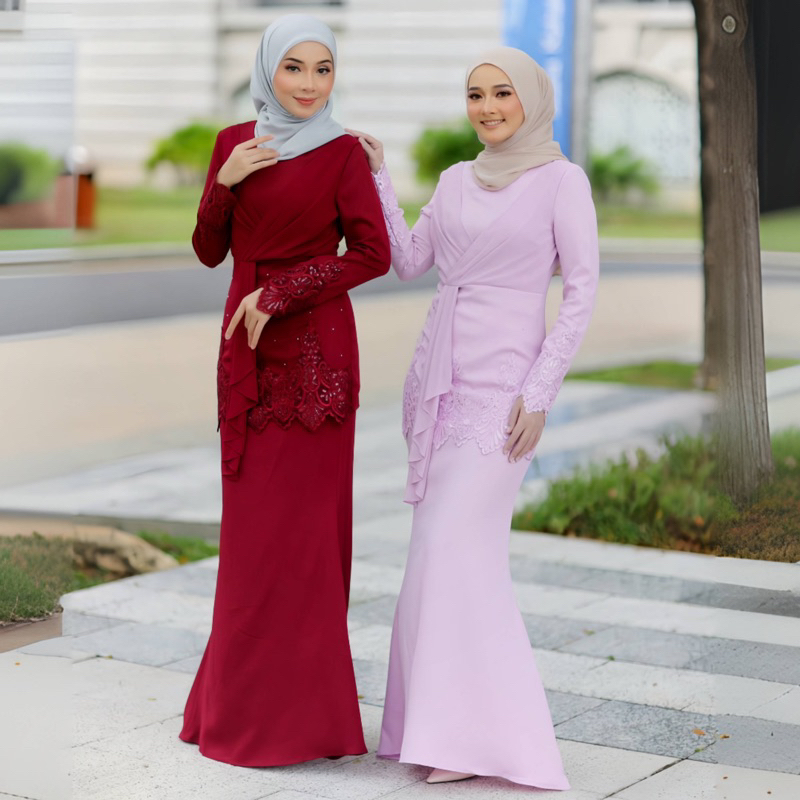 SOFEA ROSE KURUNG BY NURAHERA.HQ. BAJU RAYA 2024, BAJU KURUNG TERKINI ...